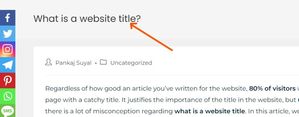 What Is A Website Title? - BasicWebGuide