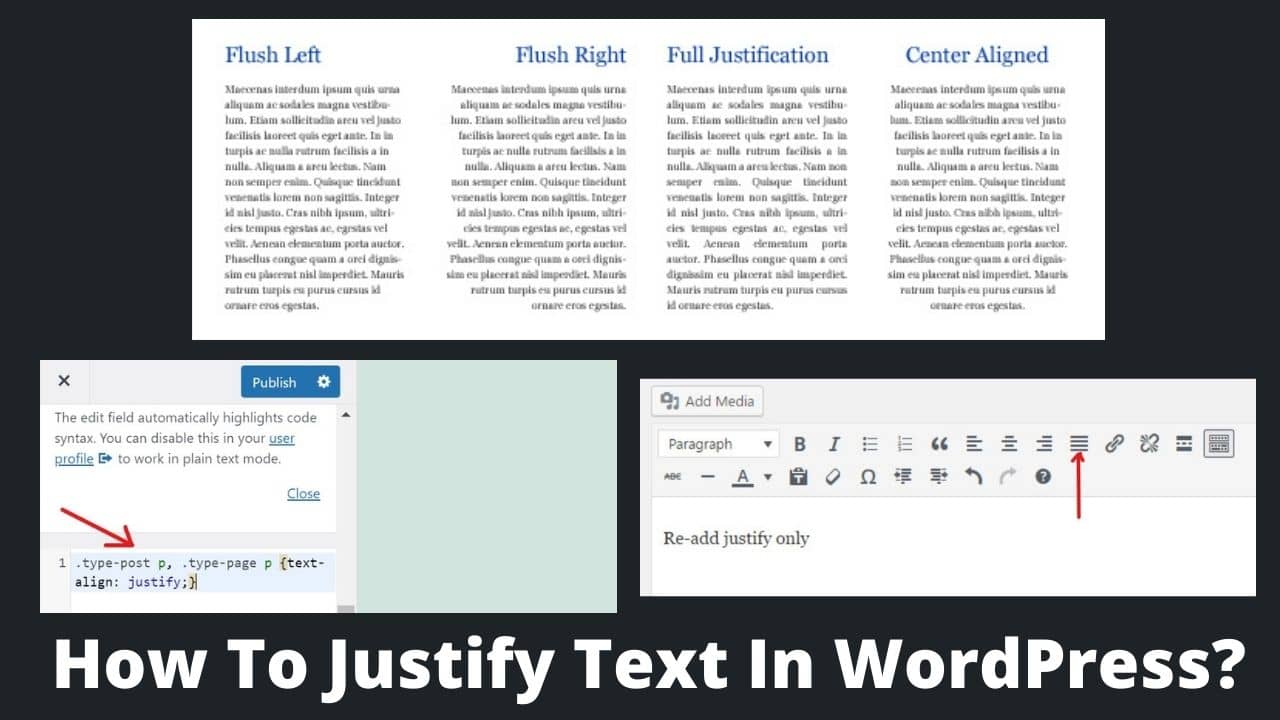 How To Justify Text In WordPress Easily BasicWebGuide